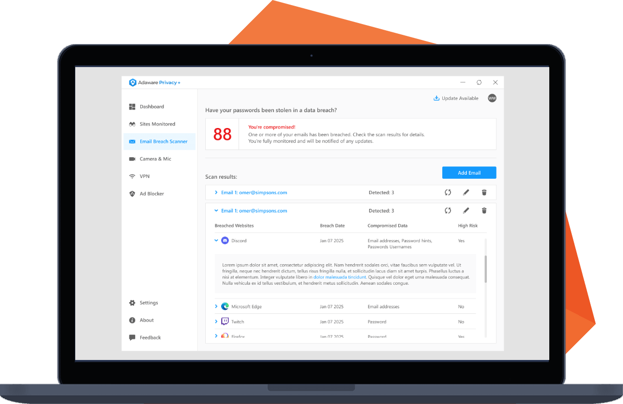 Adaware Privacy - An all-inclusive suite: Antivirus, VPN, PC ...