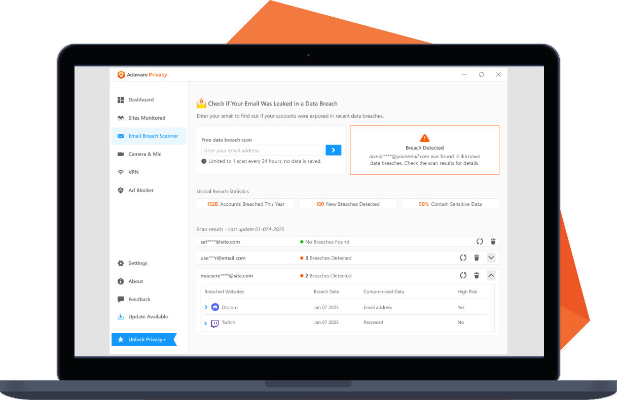 Adaware Privacy - An all-inclusive suite: Antivirus, VPN, PC ...